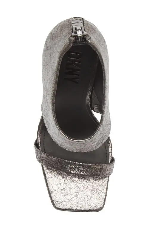 Dkny Dava Platform Sandals - Dark Gunmetal
