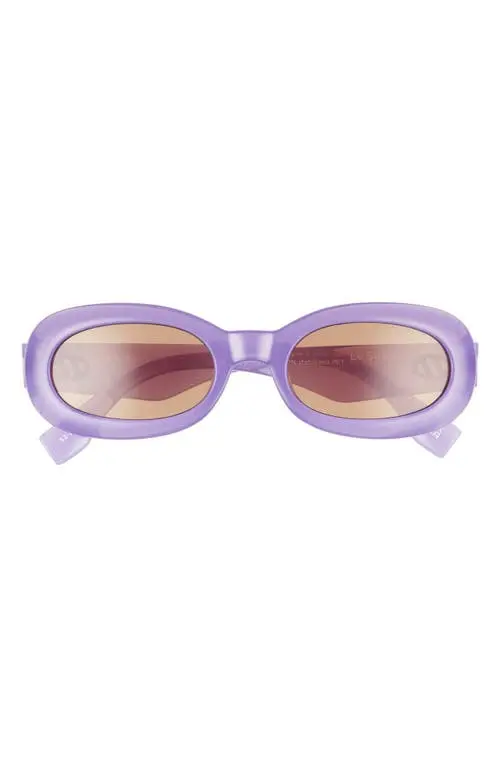 Le Specs Outta Trash 53mm Oval Sunglasses