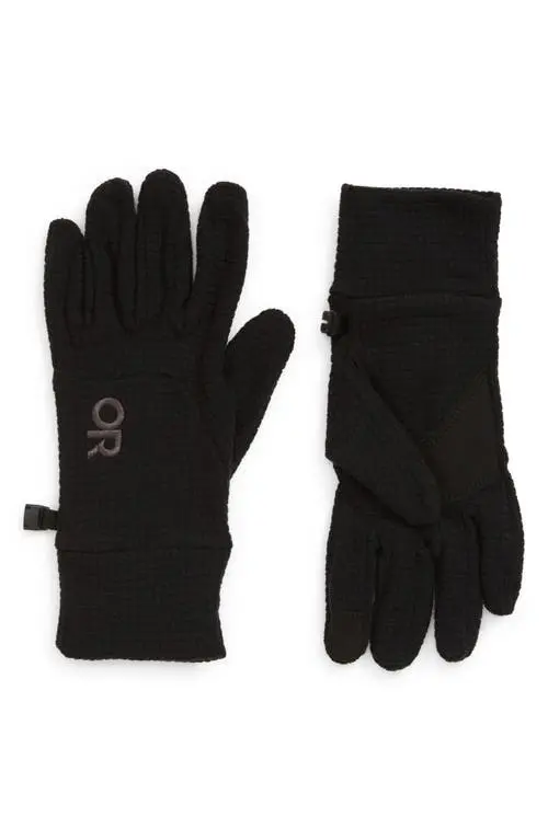 OUTDOOR RESEARCH Trail Mix Fleece Gloves - Black