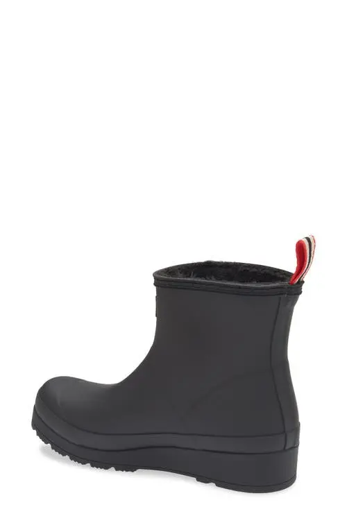 Hunter Play Short Faux Shearling Lined Rain Boot