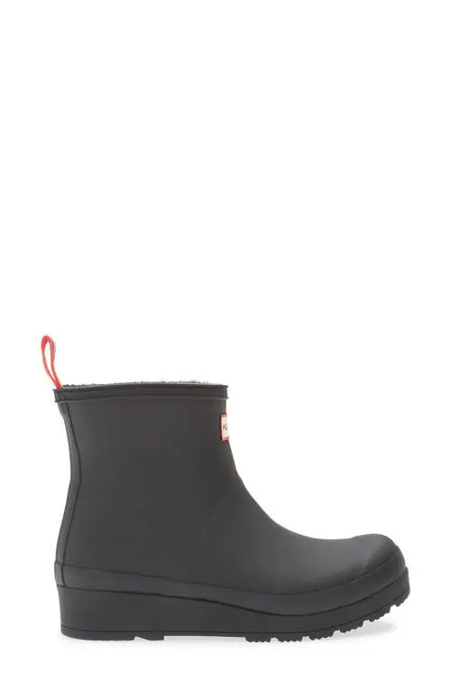 Hunter Play Short Faux Shearling Lined Rain Boot