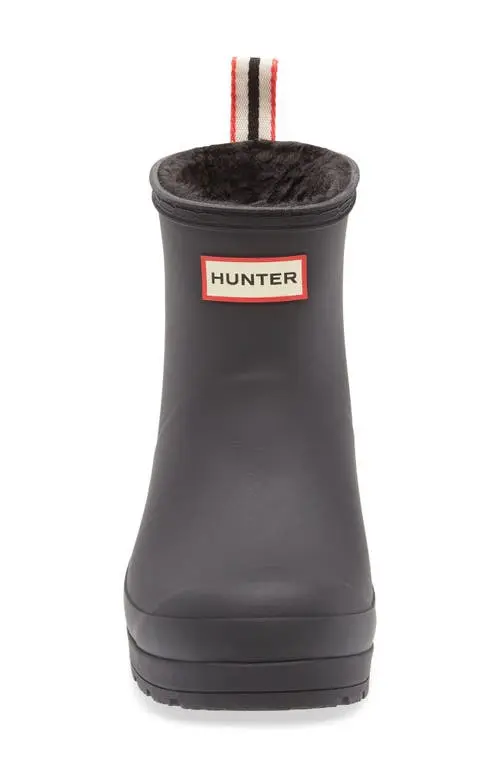 Hunter Play Short Faux Shearling Lined Rain Boot