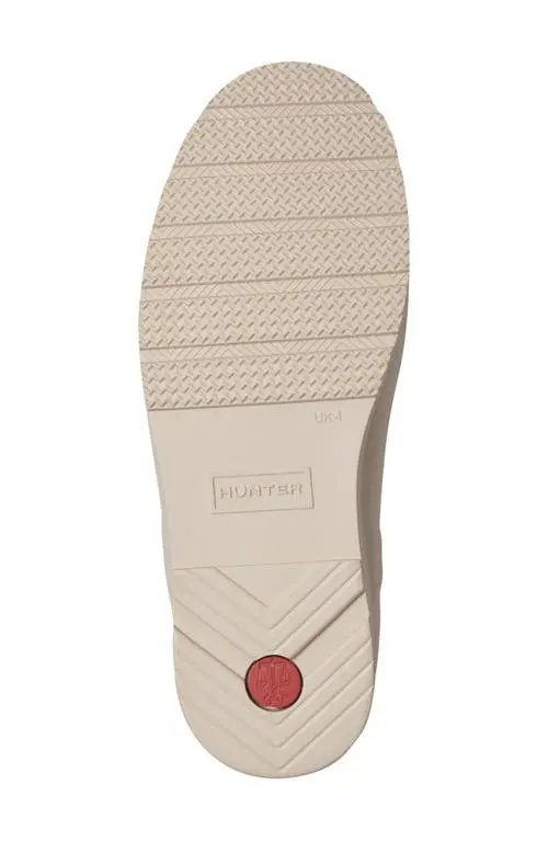 Hunter Play Short Faux Shearling Lined Rain Boot - Light Gray
