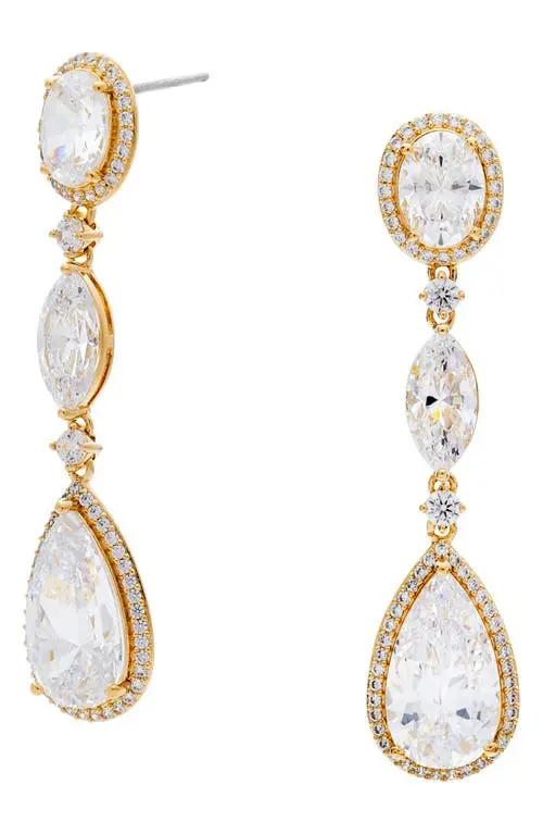 Nadri Cubic Zirconia Teardrop Dangle Earrings