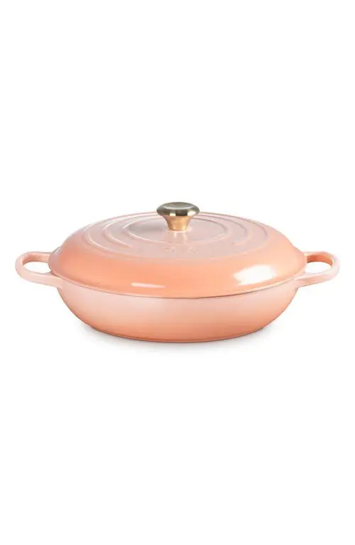 LE CREUSET Signature 5 Quart Enameled Cast Iron Braiser - Peche