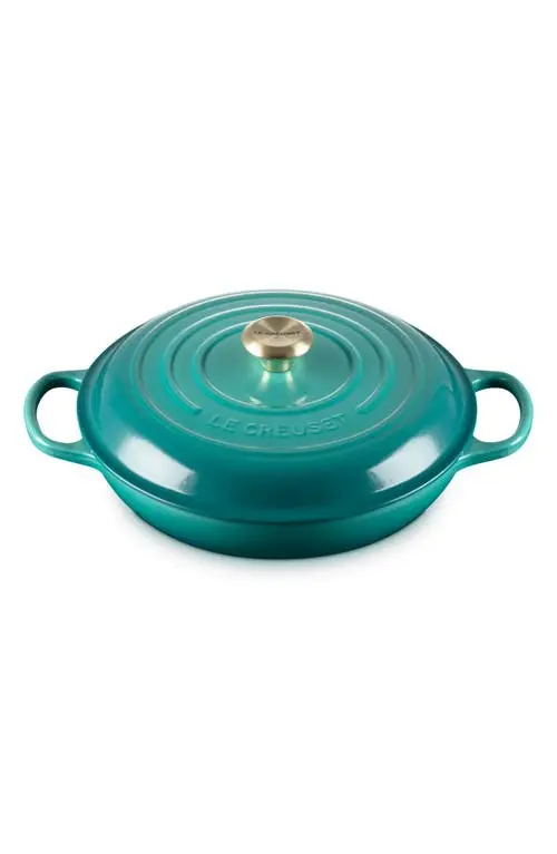 LE CREUSET Signature 5 Quart Enameled Cast Iron Braiser - Riviera