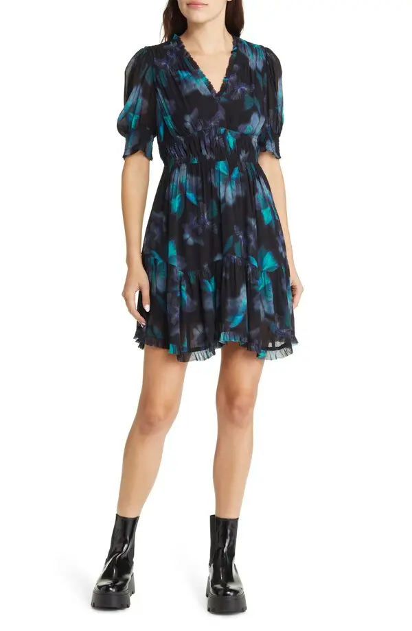all saints blue floral dress Saints & Secrets