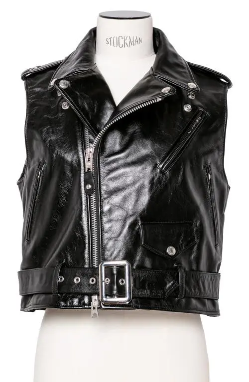 Sacai Madsaki Schott Blouson Leather Jacket