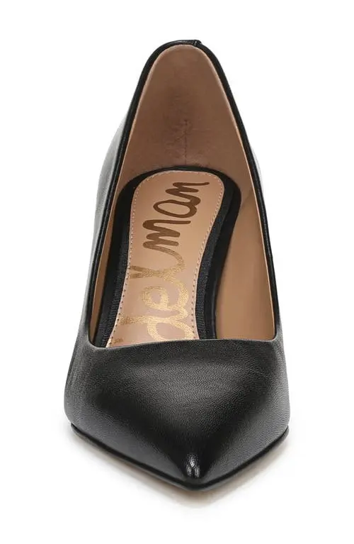 Sam Edelman Vienna Pointed Toe Pumps - Black Leather