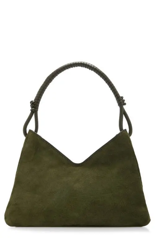 Staud Valerie Suede Shoulder Bag - Olive