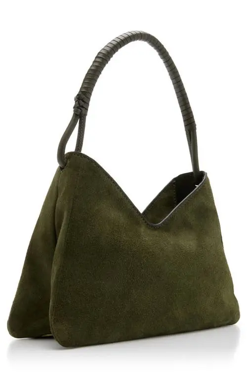 Staud Valerie Suede Shoulder Bag - Olive