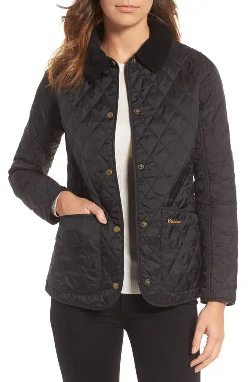 Barbour Annandale Diamond-quilted Jacket - Black