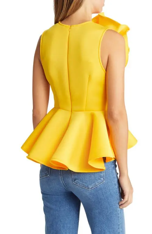 NIKKI LUND Coco Sleeveless Peplum Top