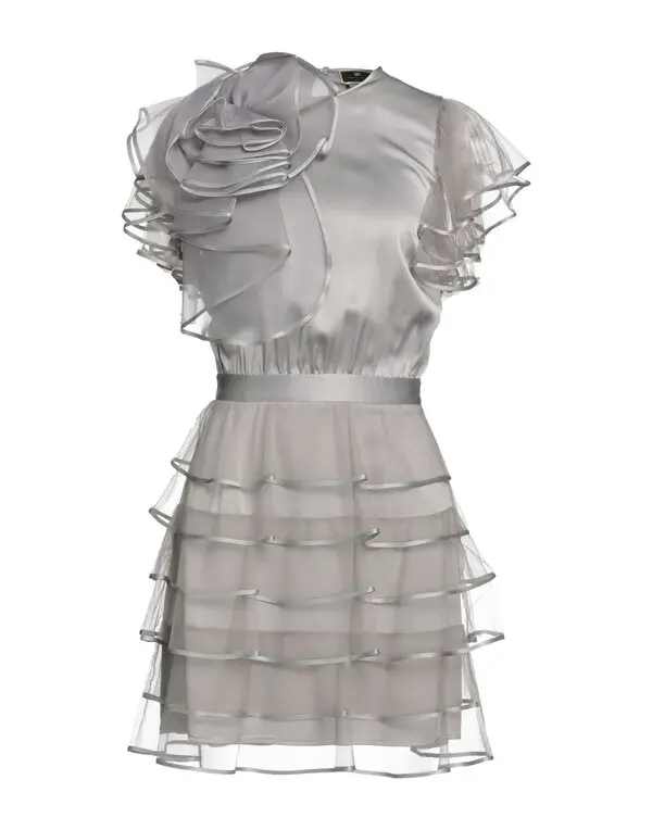 Elisabetta Franchi Flared Mini Dress - Grey