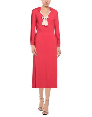 TRUSSARDI Midi Trapeze Dress With Bow Collar