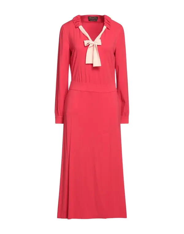TRUSSARDI Midi Trapeze Dress With Bow Collar