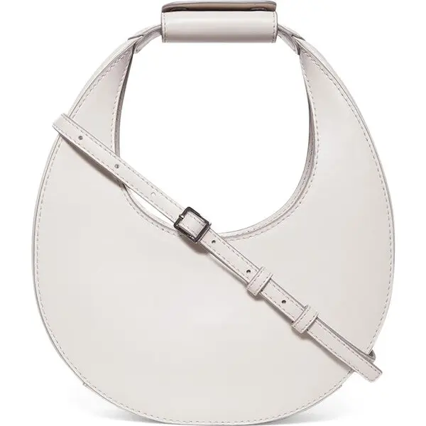 Staud Mini Moon Leather Bag - Cream