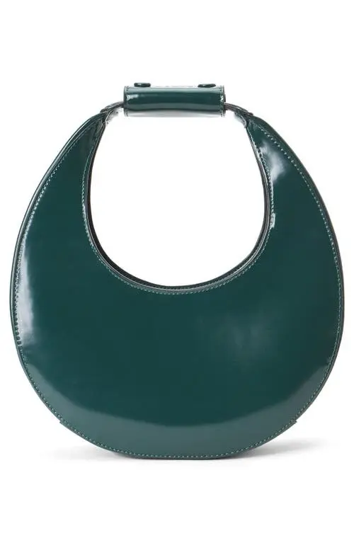 Staud Mini Moon Leather Bag - Pine