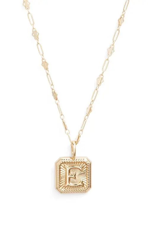 MIRANDA FRYE Harlow Initial Pendant Necklace - Gold - E