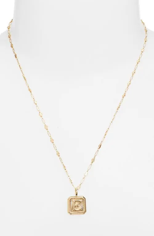 MIRANDA FRYE Harlow Initial Pendant Necklace - Gold - E