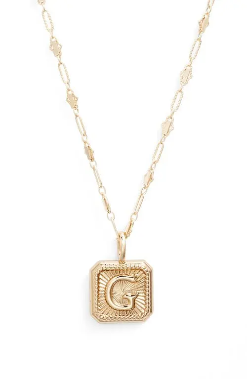 MIRANDA FRYE Harlow Initial Pendant Necklace - Gold - G