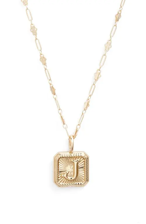 MIRANDA FRYE Harlow Initial Pendant Necklace - Gold - J