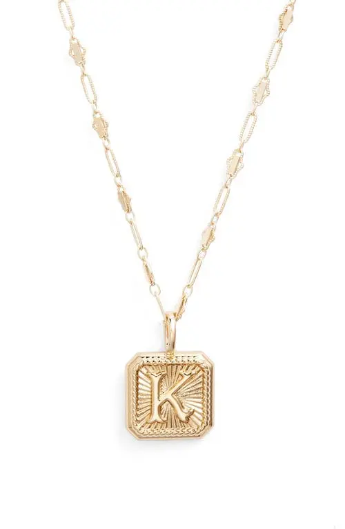 MIRANDA FRYE Harlow Initial Pendant Necklace - Gold - K