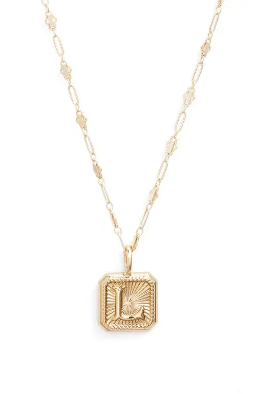 MIRANDA FRYE Harlow Initial Pendant Necklace - Gold - L