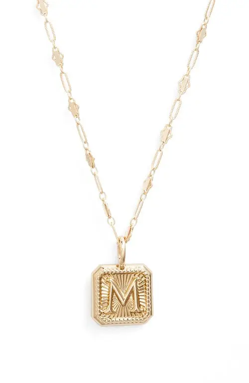 MIRANDA FRYE Harlow Initial Pendant Necklace - Gold - M