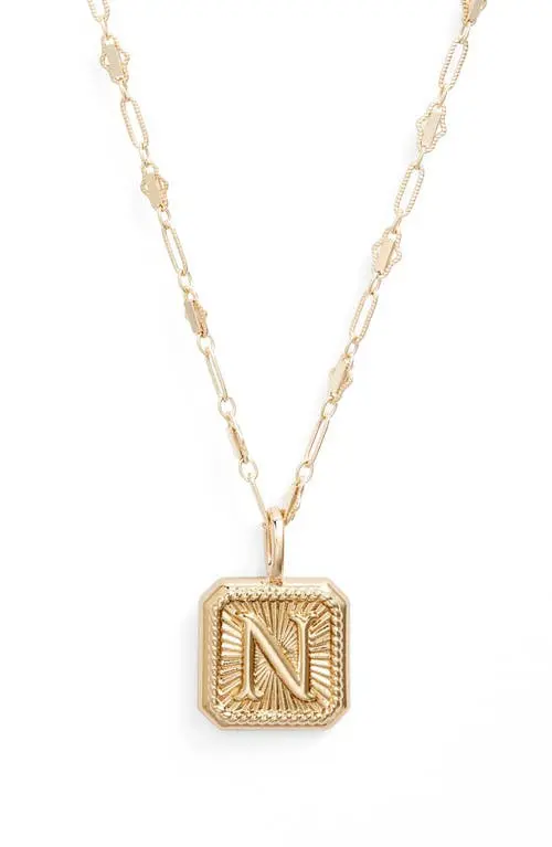 MIRANDA FRYE Harlow Initial Pendant Necklace - Gold - N