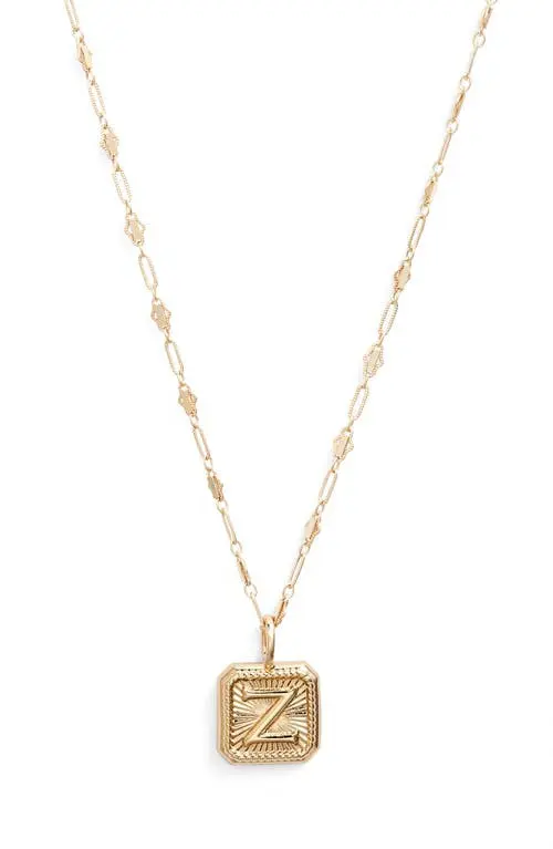 MIRANDA FRYE Harlow Initial Pendant Necklace - Gold - Z