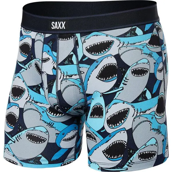SAXX Daytripper Comfort Stretch Boxer Briefs - Shark Tank Camo- Navy