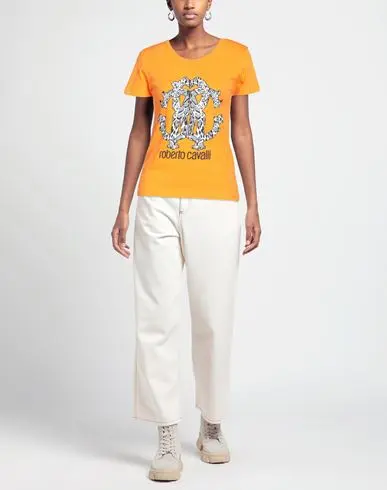 Roberto Cavalli Logo-print T-shirt - Orange