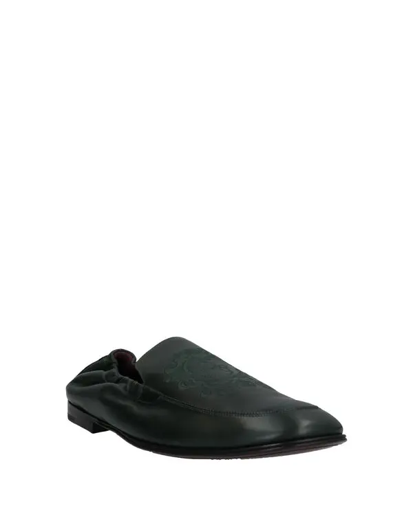 Dolce & Gabbana Dark Calfskin Loafers - Green