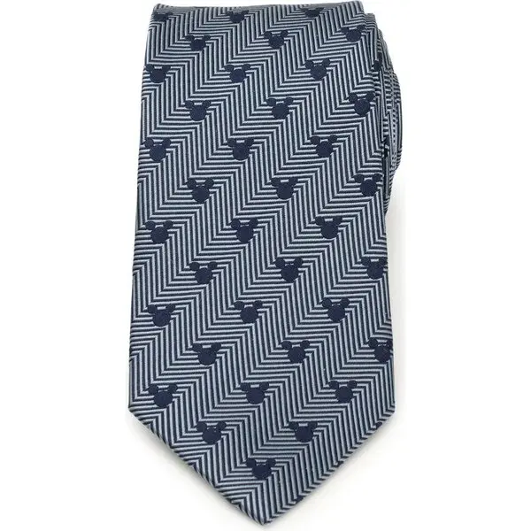 CUFFLINKS, INC. Silk Herringbone Neck Tie - Blue