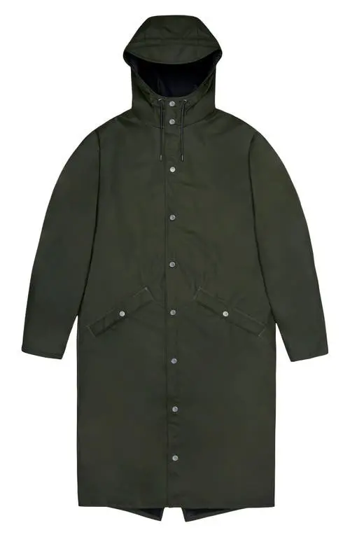 Rains Waterproof Hooded Long Jacket