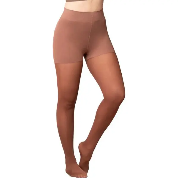 SHAPERMINT ESSENTIALS High-waist Shaper Tights - Chocolate