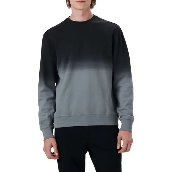 Bugatchi Dip-dye Long Sleeve Cotton Sweatshirt
