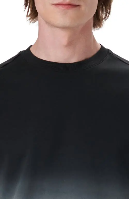 Bugatchi Dip-dye Long Sleeve Cotton Sweatshirt