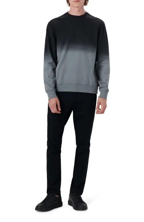 Bugatchi Dip-dye Long Sleeve Cotton Sweatshirt