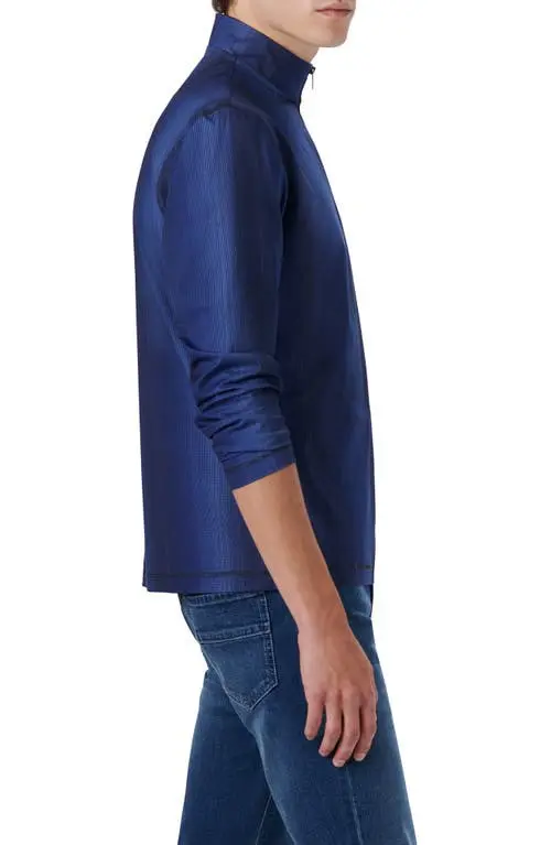 Bugatchi Ooohcotton® Quarter Zip Pullover - Midnight