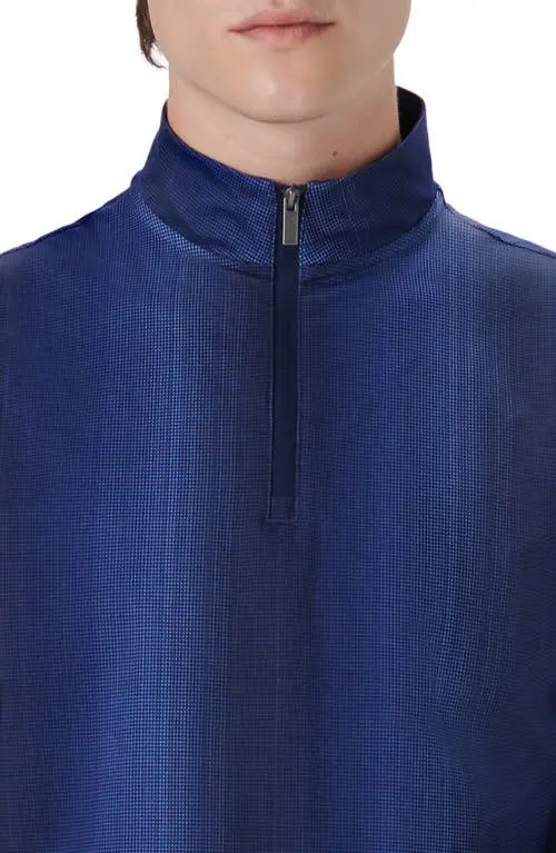 Bugatchi Ooohcotton® Quarter Zip Pullover - Midnight