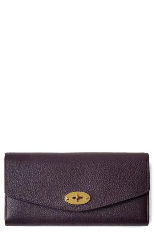 Mulberry Darley Leather Wallet - Deep Aubergine