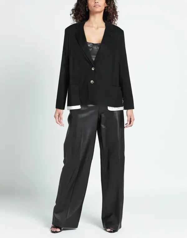 VICOLO Single-breasted Blazer - Black