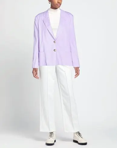VICOLO Blazer With Lapel Collar - Purple