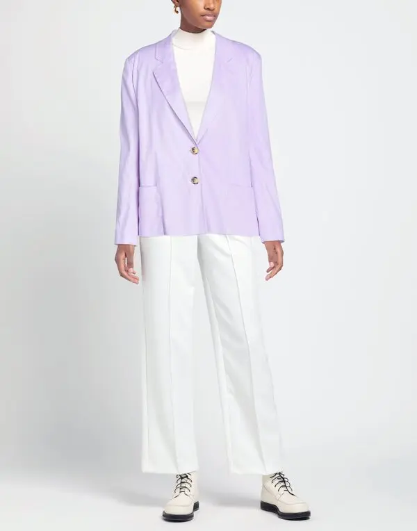VICOLO Blazer With Lapel Collar - Purple