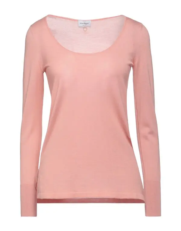 FERRAGAMO Virgin Wool Sweater - Pink