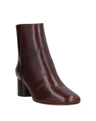 Sandro Ankle Boots In Leather - Brown