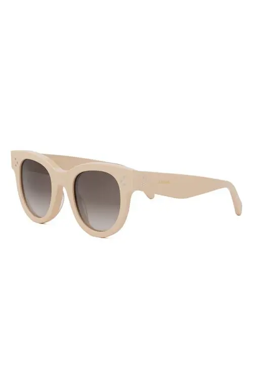 Celine Bold 3 Dots 48mm Square Sunglasses - White/gradient Brown