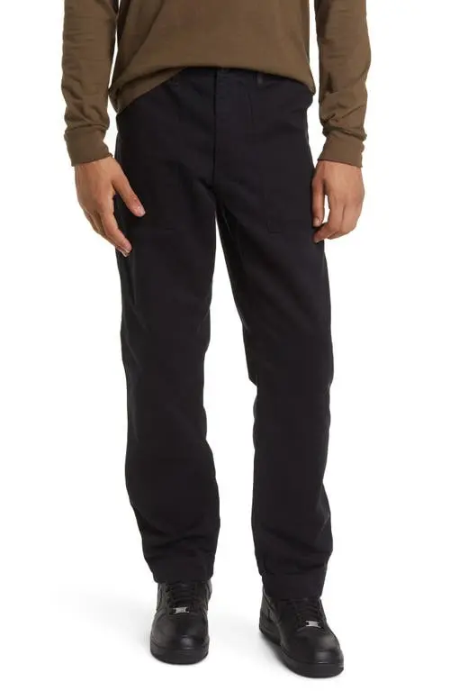 Alpha Industries Fatigue Cotton Straight Pants - Black